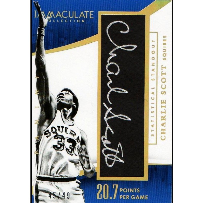 CHARLIE SCOTT - KARTA NBA Z AUTOGRAFEM /49 - Hoops.pl