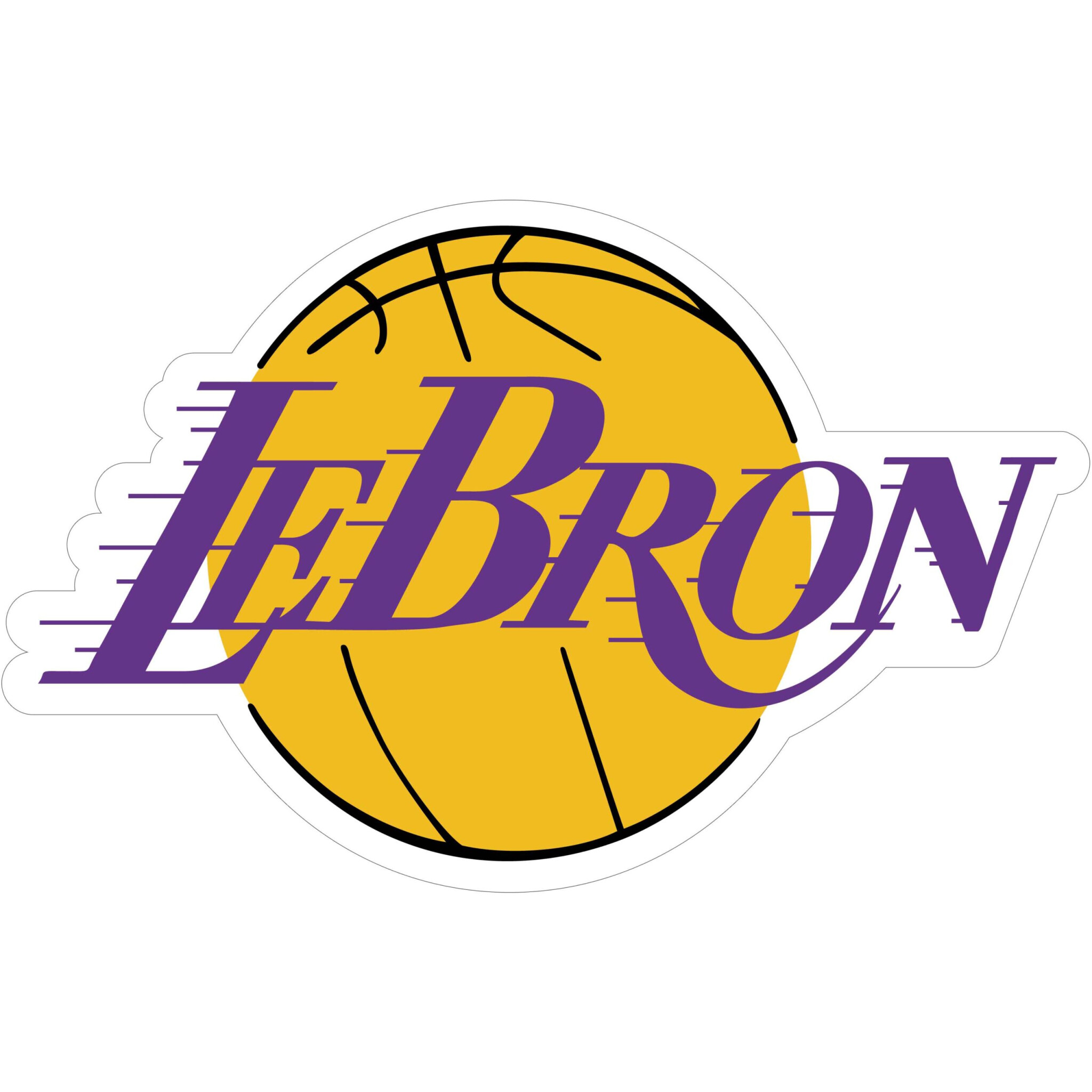 KOBE NBA LOGO - NAKLEJKA FOLIA UV DRUK LASEROWY - Hoops.pl